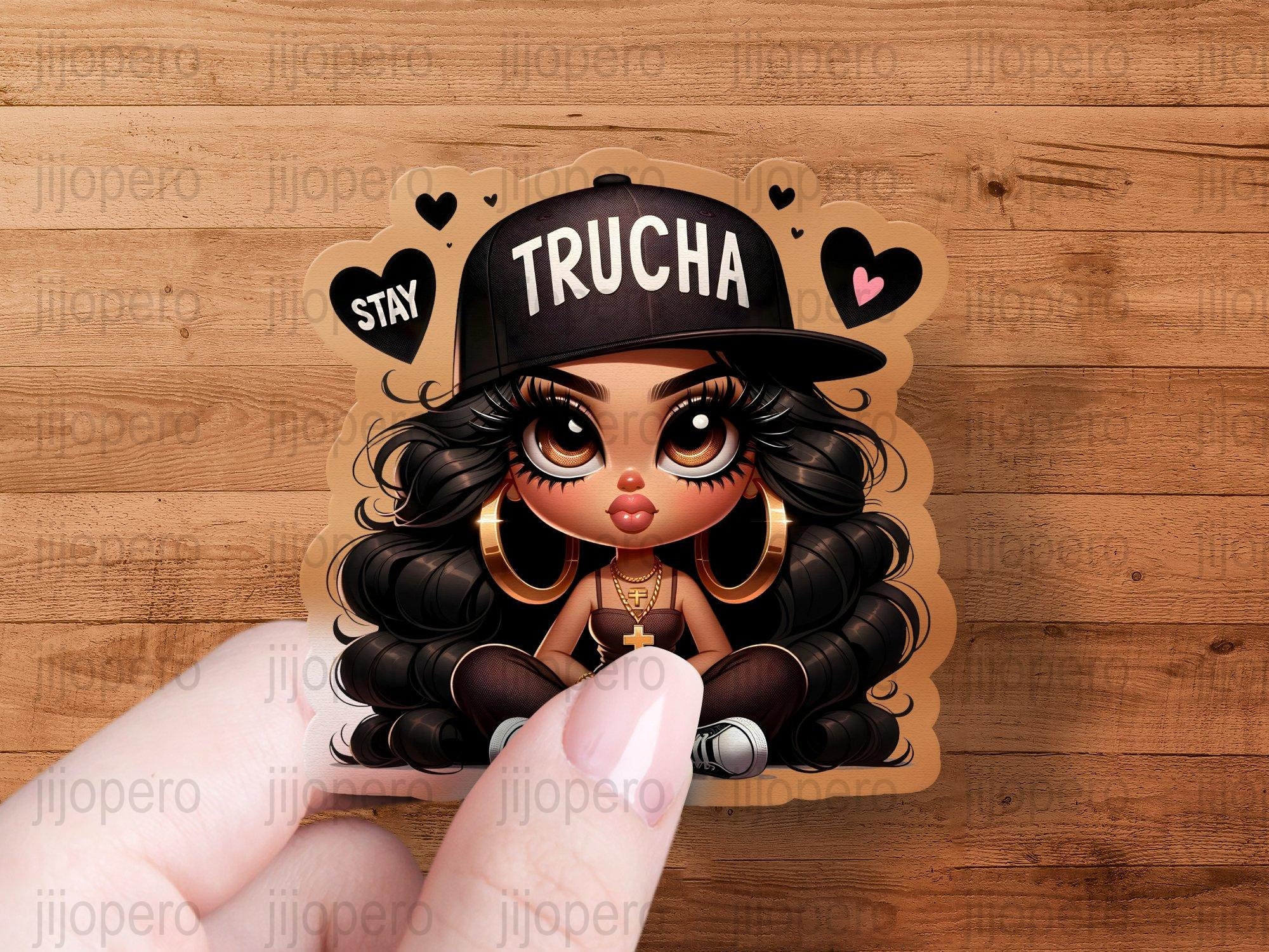 Stay Trucha Cute Digital Art Doll PNG, Urban Chic Character ...