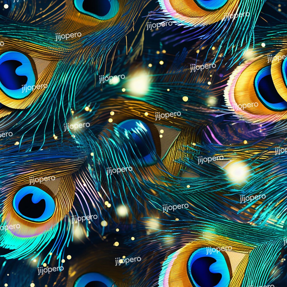 Peacock Digital Paper Peacock Pattern Peacock Background Peacock Prints ...