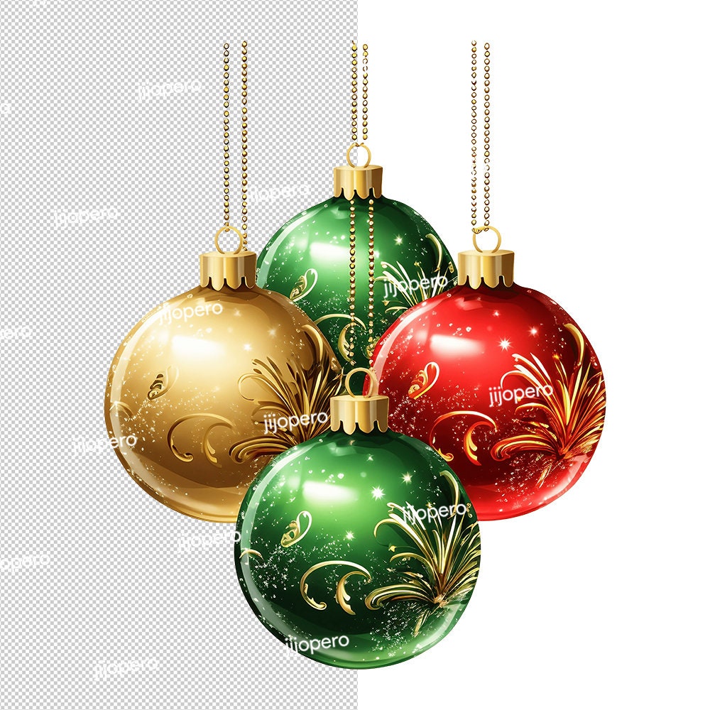 Christmas Ornament Clipart Xmas Clipart Commercial Use Adorable Xmas ...