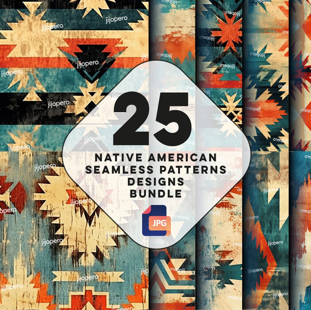 Native American Native Digital Paper Native Background Modern Printable ...