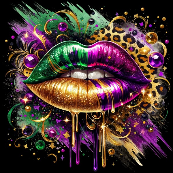 Gold Glitter Lips - Etsy