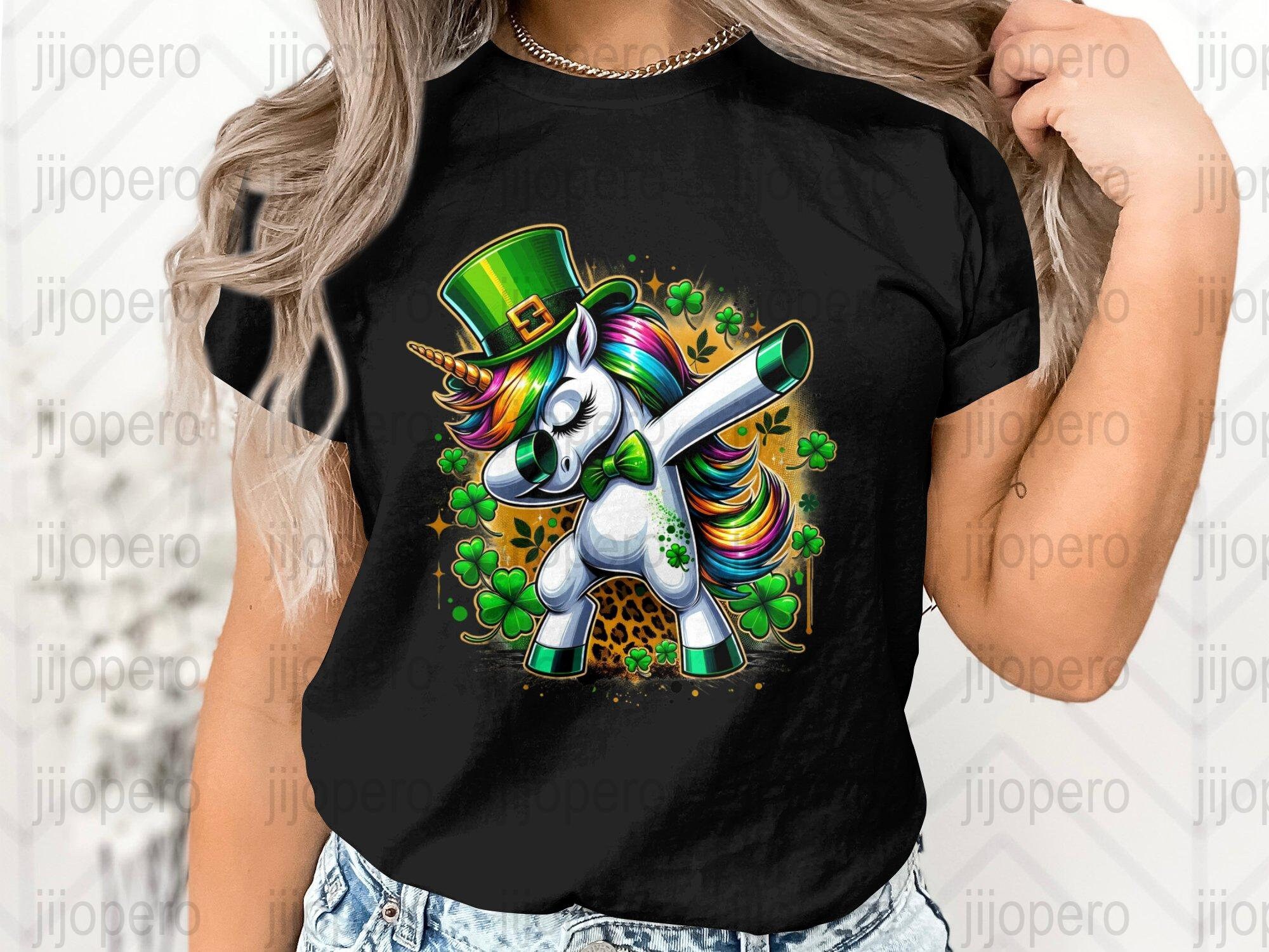St. Patricks Day PNG, Unicorn Leprechaun Clipart, Digital Download ...
