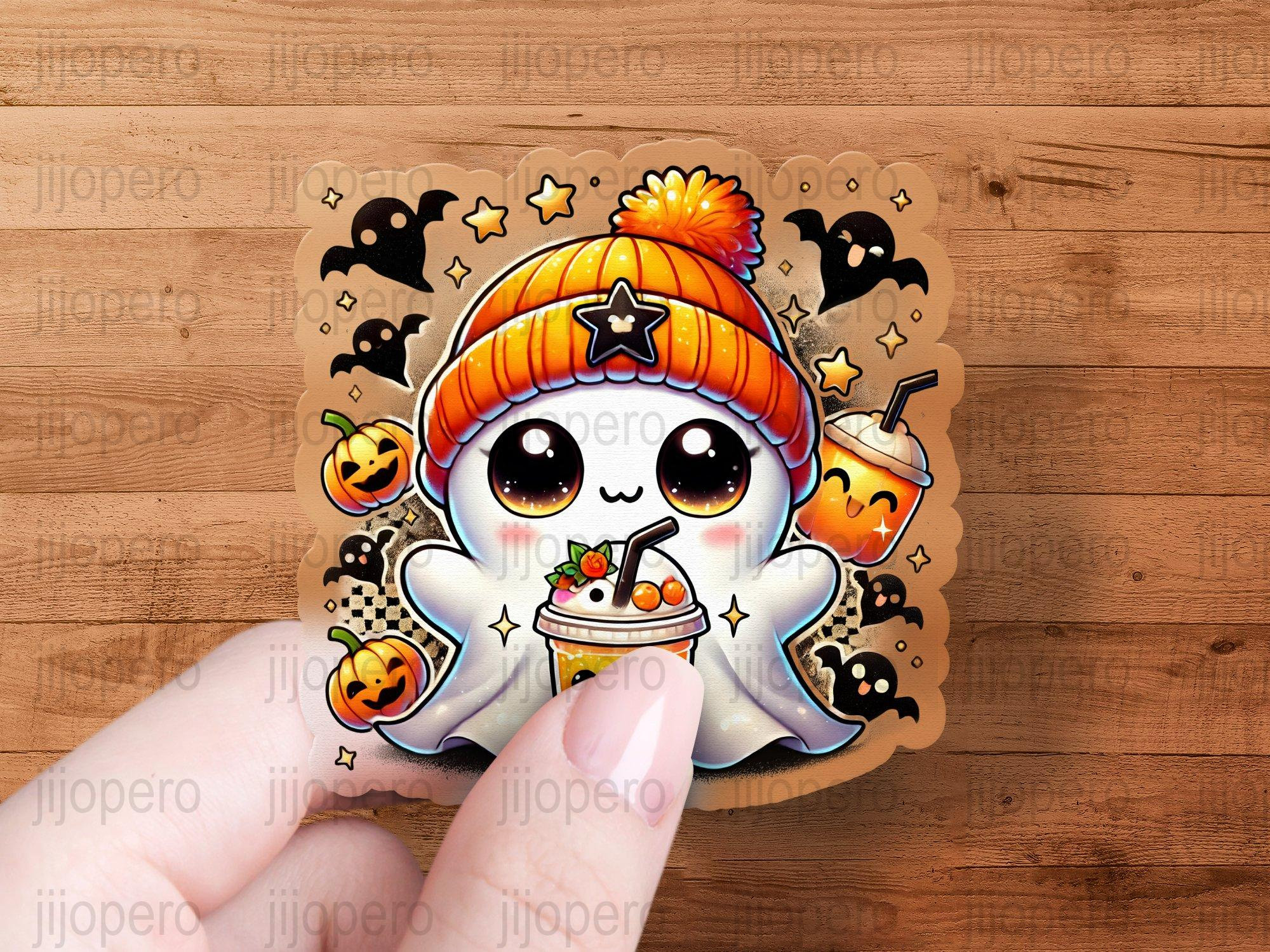Cute Halloween Ghost PNG, Kawaii Ghost Clipart, Cute Autumn Ghost ...