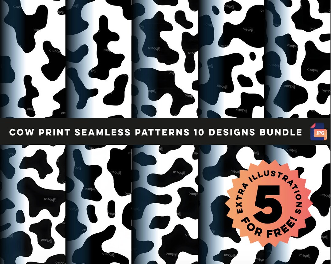 Cow Print Jpg Cowhide Digital Paper Cow Print Pattern Cow Digital Paper ...