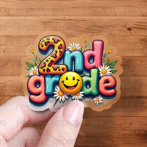 2nd Grade Digital Download, Cute 2nd Grade Sign, 2nd Grade Art PNG ...