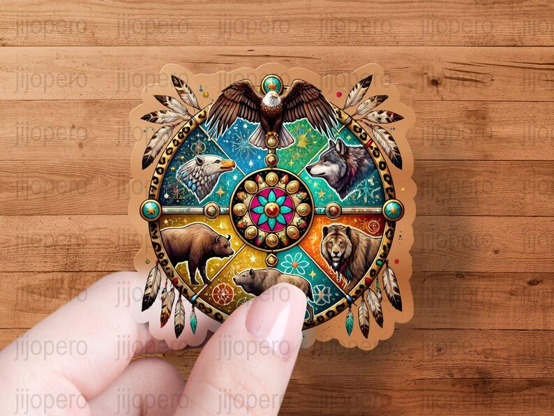 Indian Heritage PNG, Native American Art Print, Animal Spirit Mandala ...