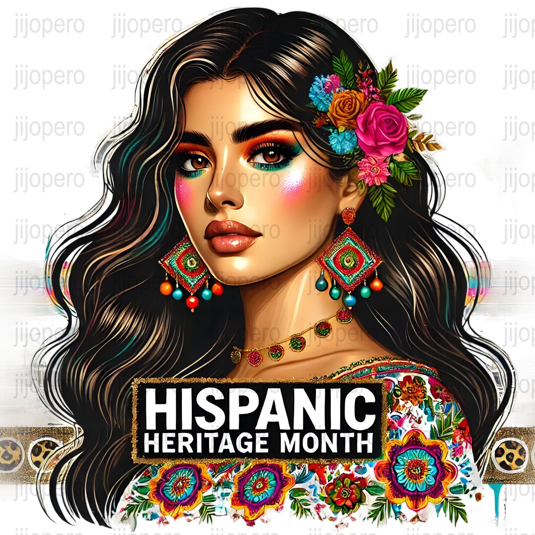 Hispanic Heritage Month PNG, Digital Art Print, Printable Wall Art ...