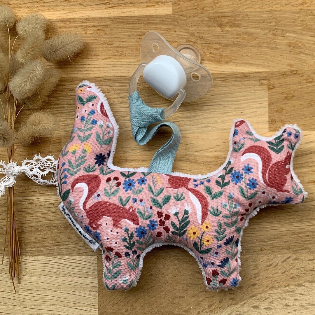 Fox Comforter Attaches Pacifiers for Baby Birth Gift for Girls, Fox ...