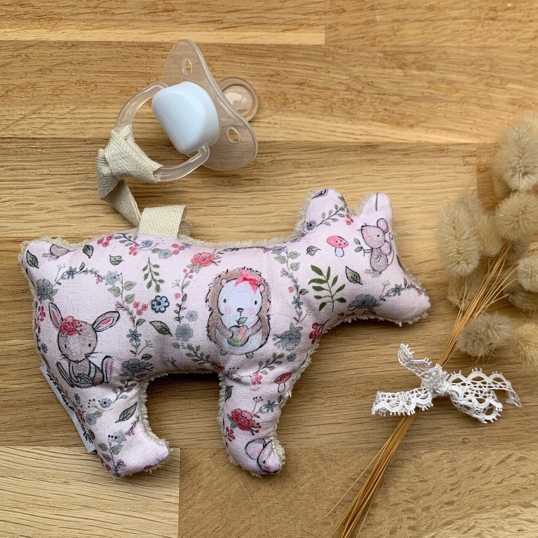 Doudou Teddy Bear Attaches Pacifiers for Baby Birth Gift for Girls ...