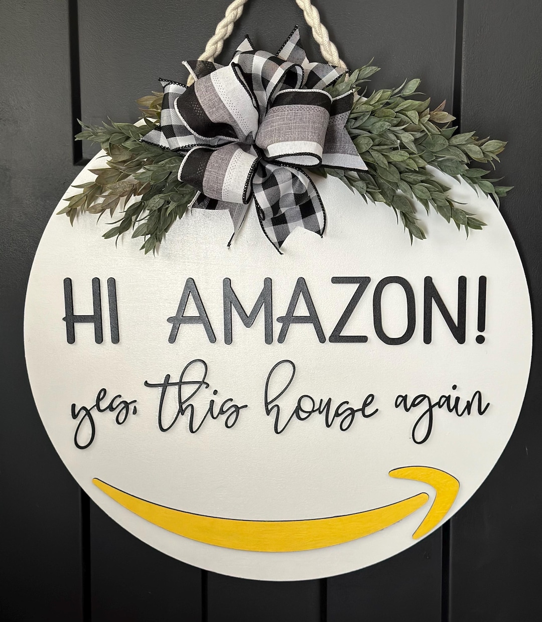 Funny Amazon Delivery Door Hanger, Layered 3D Welcome Sign - Etsy