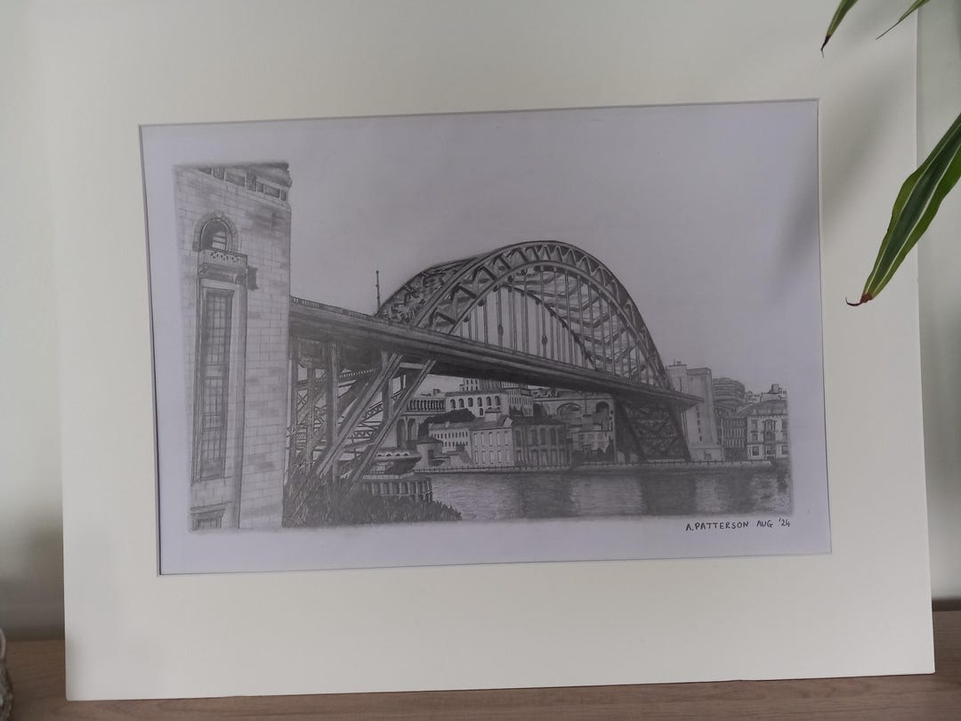 The Tyne Bridge, Signed, Limited Edition Print of an Original Drawing ...