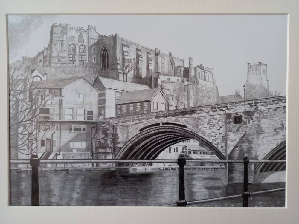 Signed, Limited Edition Print of Durham City Drawing - Etsy UK