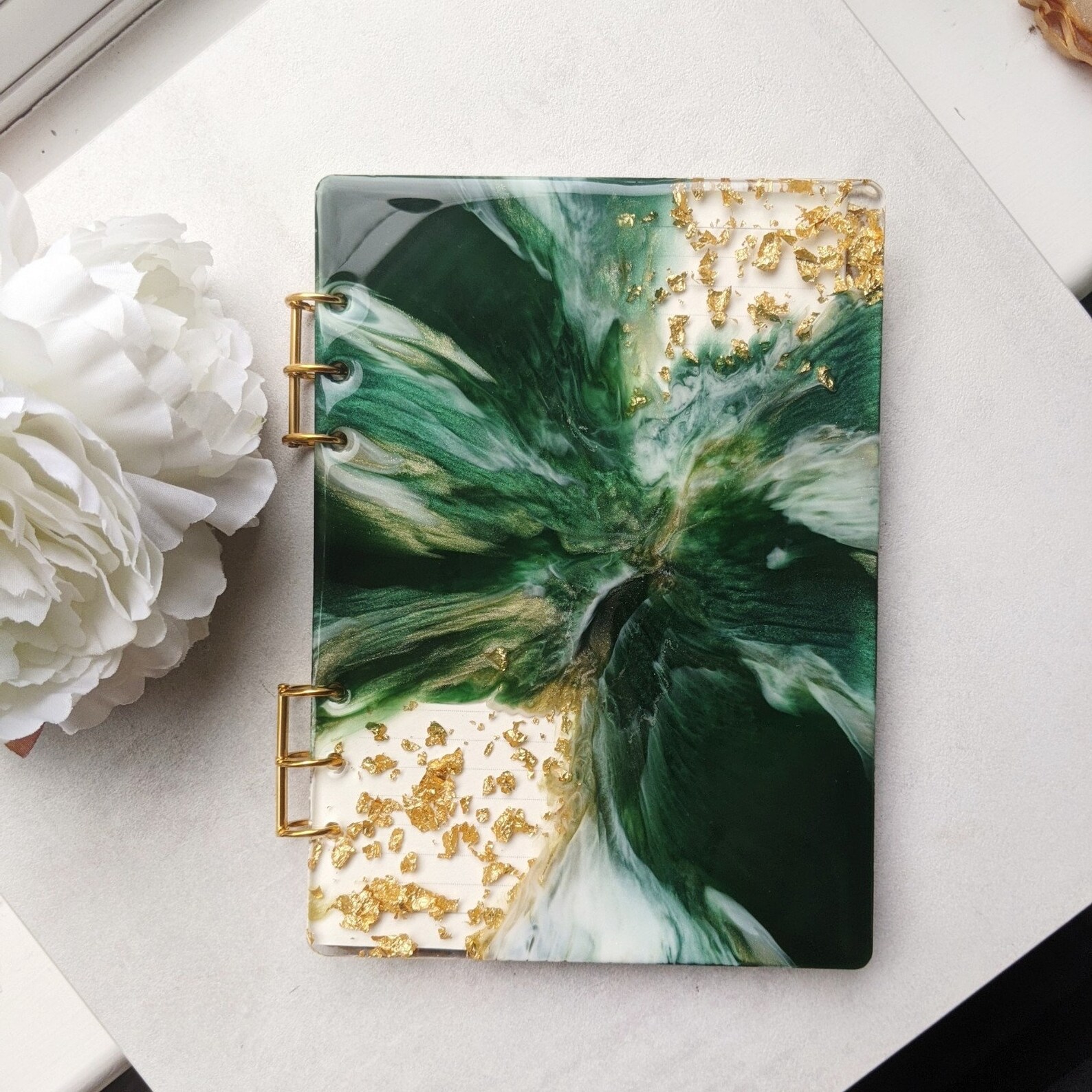 Resin A5 6 Rings Refillable Notebook - Available in 4 Colours - Journal ...