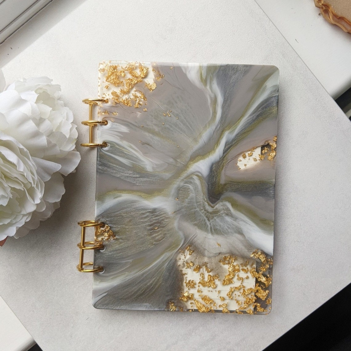 Resin A5 6 Rings Refillable Notebook - Available in 4 Colours - Journal ...