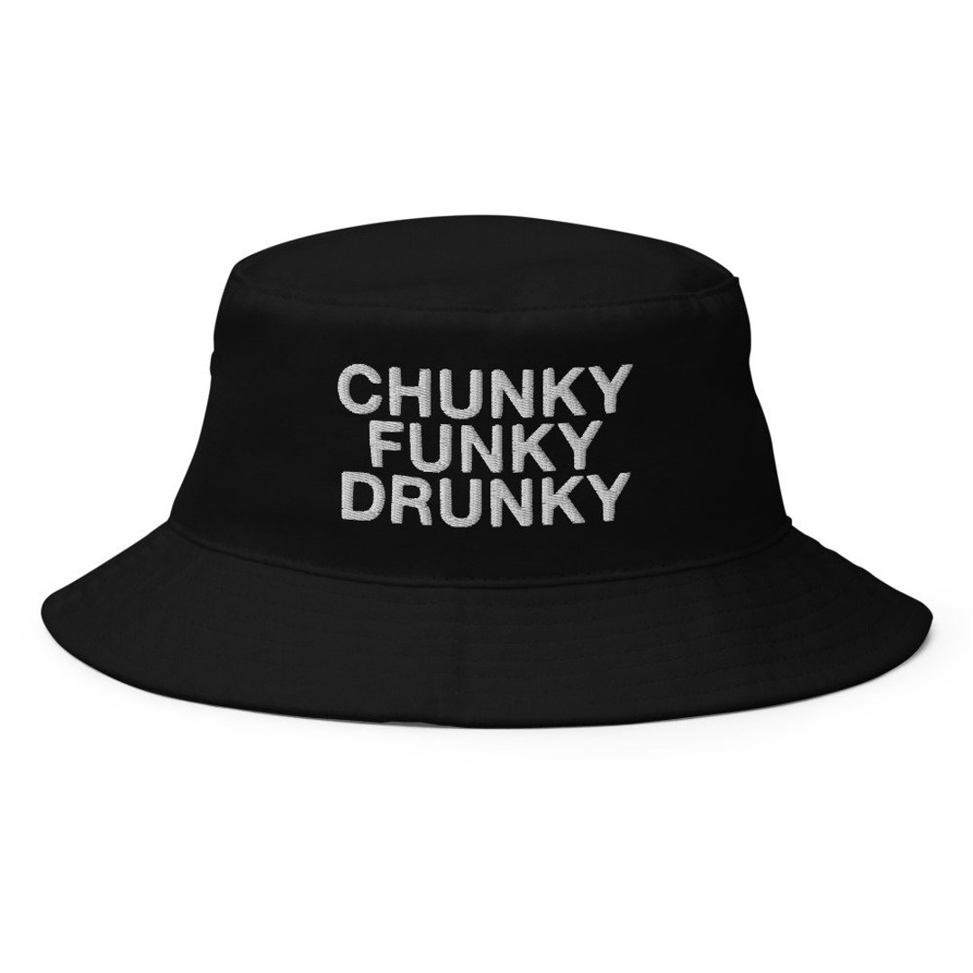 Chunky Funky Drunky Embroidered Bucket Hat - Etsy