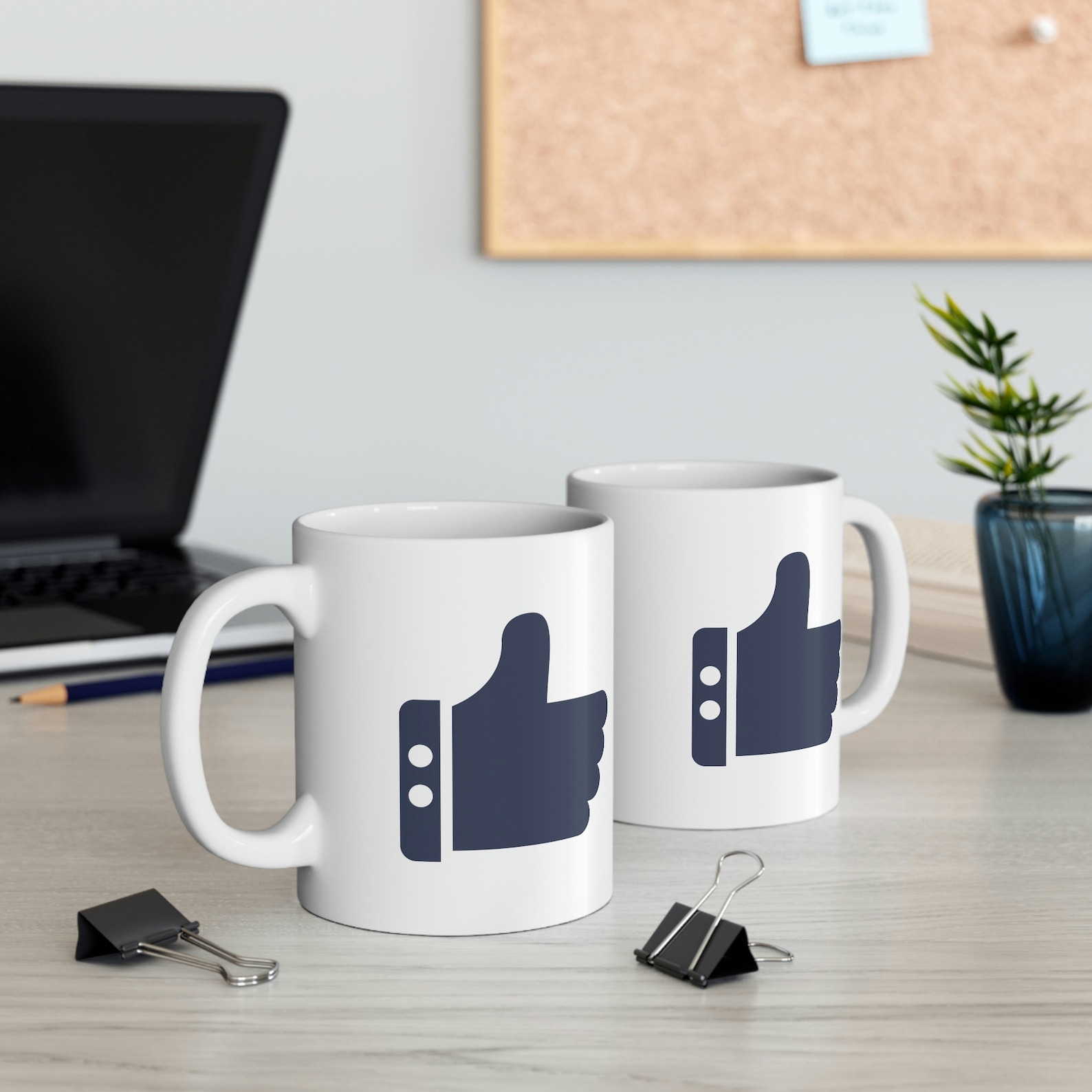 THUMBS UP MUG - Like Sign Coffee Mug - Printed Coffee Cup - Gift for ...