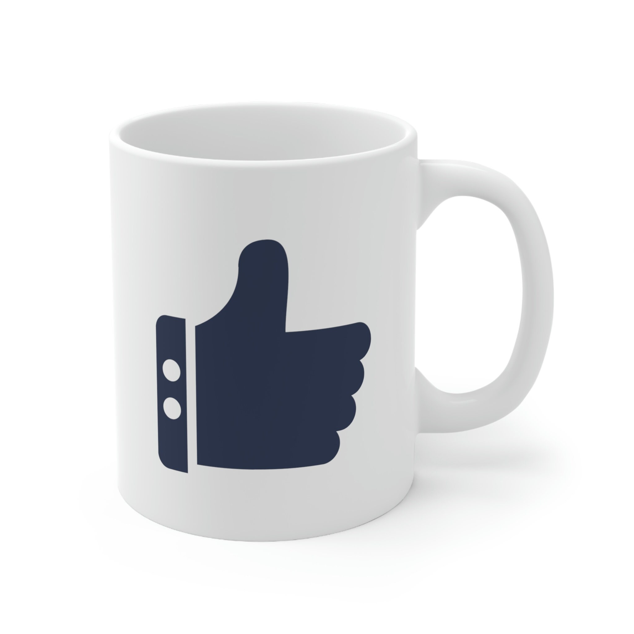 THUMBS UP MUG - Like Sign Coffee Mug - Printed Coffee Cup - Gift for ...