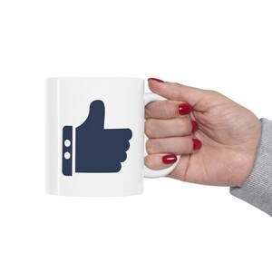 THUMBS UP MUG - Like Sign Coffee Mug - Printed Coffee Cup - Gift for ...