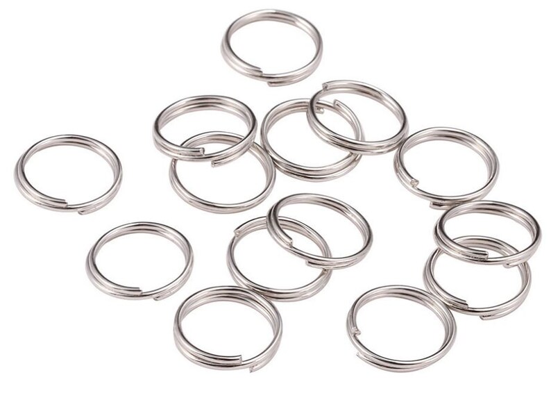 25 Split Rings 10mm 12mm 15mm 20mm 25mm 30mm Key Ring Hook - Etsy