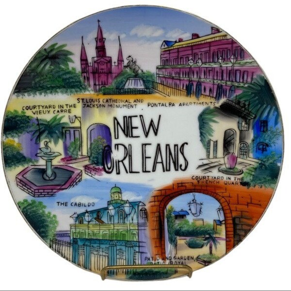 New Orleans Souvenir Plate - Etsy