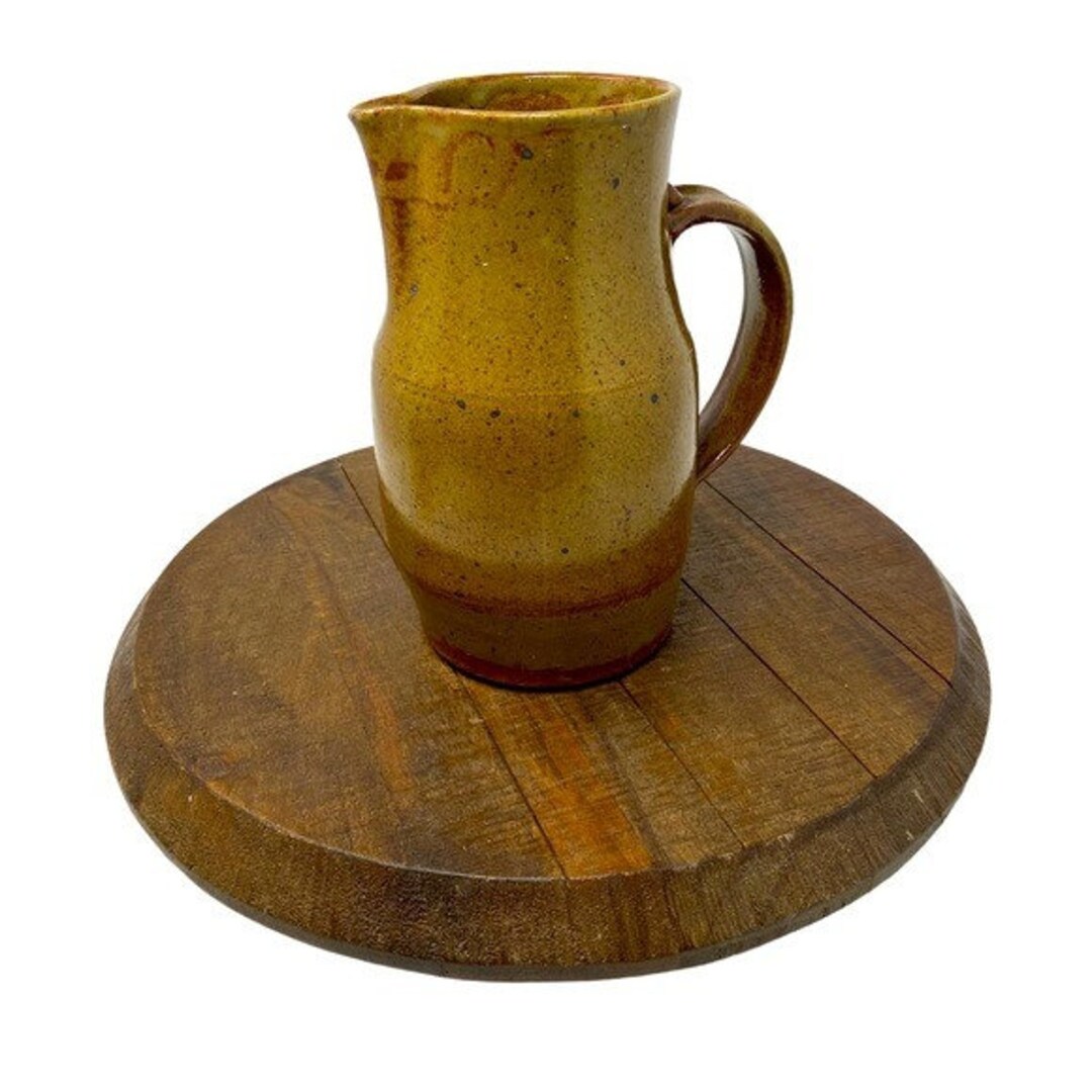 Vintage Clay Pottery Earth Tones Pitcher. Handcrafted. - Etsy
