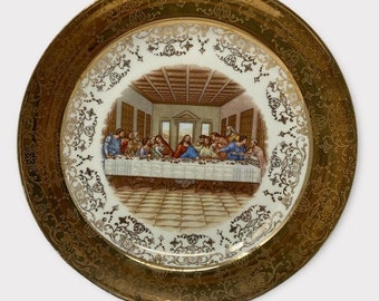 Vintage the Last Supper Plate - Etsy