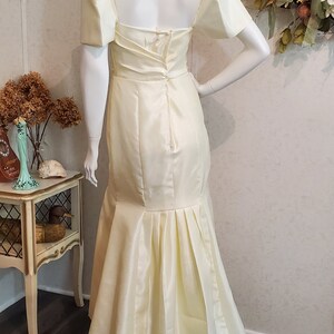 Philippine Dress. Custom-made, Ivory Shantung Satin Serpintina Cut With ...