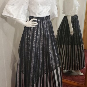 Philippine Dress Maria Clara. Custom Order. Black and White Maria Clara ...