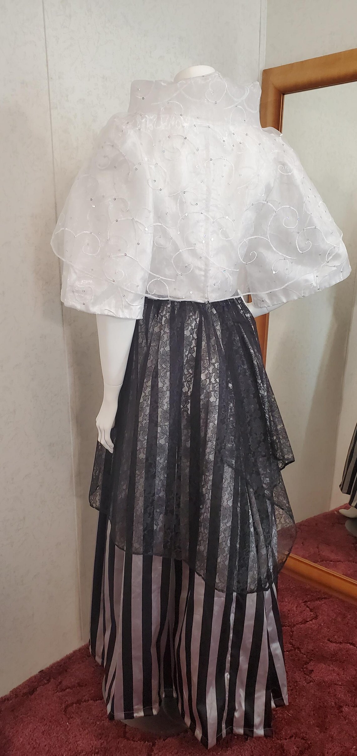 Philippine Dress Maria Clara. Custom Order. Black and White Maria Clara ...