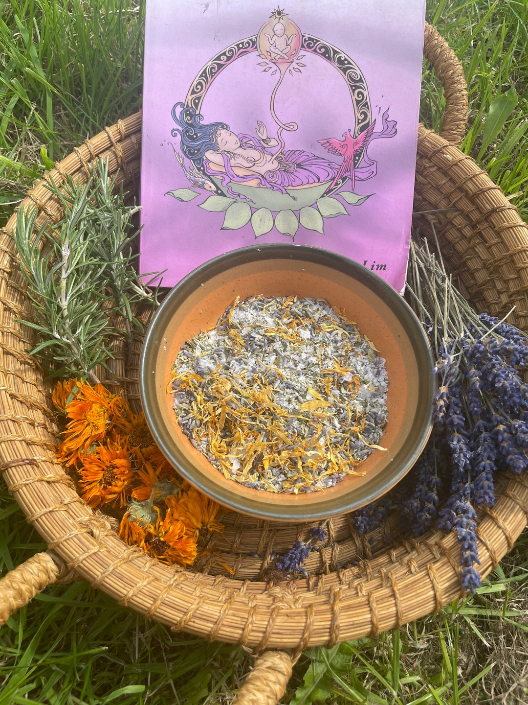 Organic Lotus Birth Herbs and Salts - Placenta Herbs - Etsy