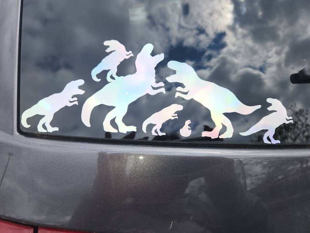 Dino Family Car Decal - Etsy