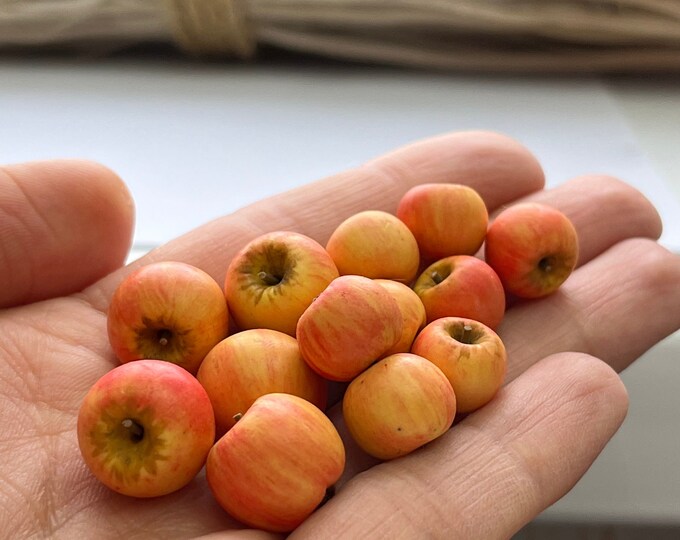 Apples 1/12 1/6 Scale, Miniature Fruit, Dollhouse Miniatures, Miniature ...