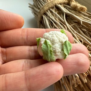 1:6 Scale Miniature Vegetable, Dollhouse Miniature Cauliflower ...