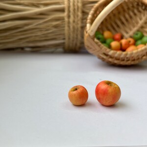 Apples 1/12 1/6 Scale, Miniature Fruit, Dollhouse Miniatures, Miniature ...