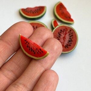 Watermelon 1/6 Scale Food, A Slice of Watermelon, Dollhouse Miniatures ...