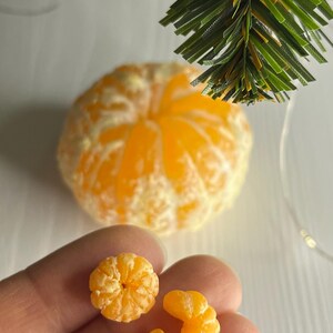 Miniature Tangerines 1/6 Scale, Dollhouse Miniatures, Miniature Food ...