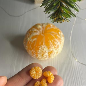 Miniature Tangerines 1/6 Scale, Dollhouse Miniatures, Miniature Food ...