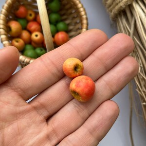 Apples 1/12 1/6 Scale, Miniature Fruit, Dollhouse Miniatures, Miniature ...