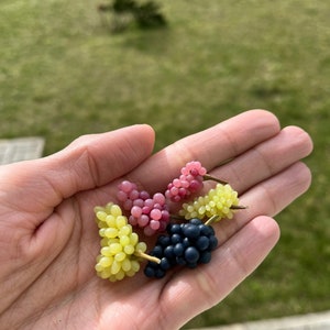 Miniature Fruit, 1/6 Scale Doll Food, Grape 1/12 1/6, Miniature Food ...