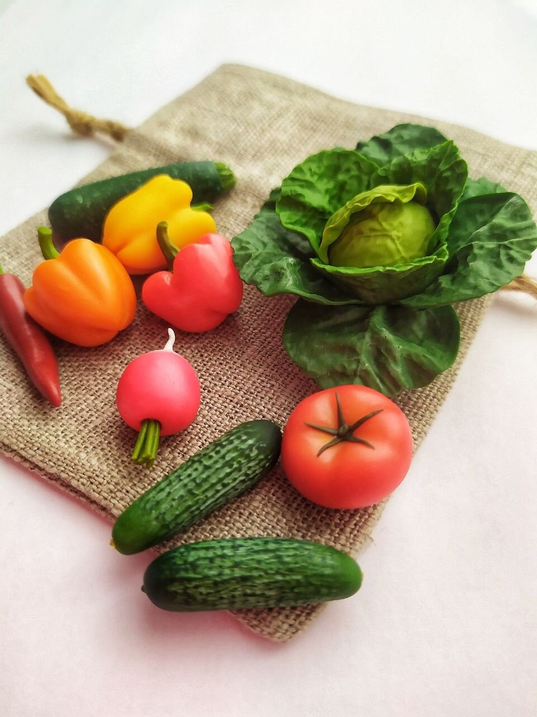 Miniature Food, Dollhouse Vegetables, 1:6 Scale Food, Miniature ...