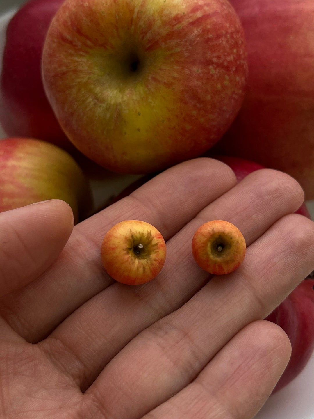 Miniature Apple 1:12 Miniature Fruit Miniature Food Dollhouse Apple ...