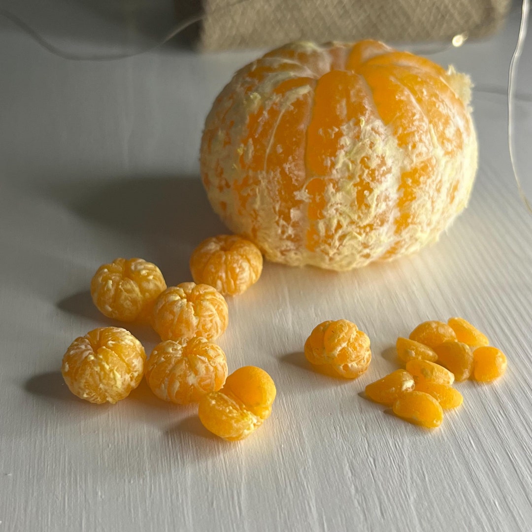 Miniature Tangerines 1/6 Scale, Dollhouse Miniatures, Miniature Food ...