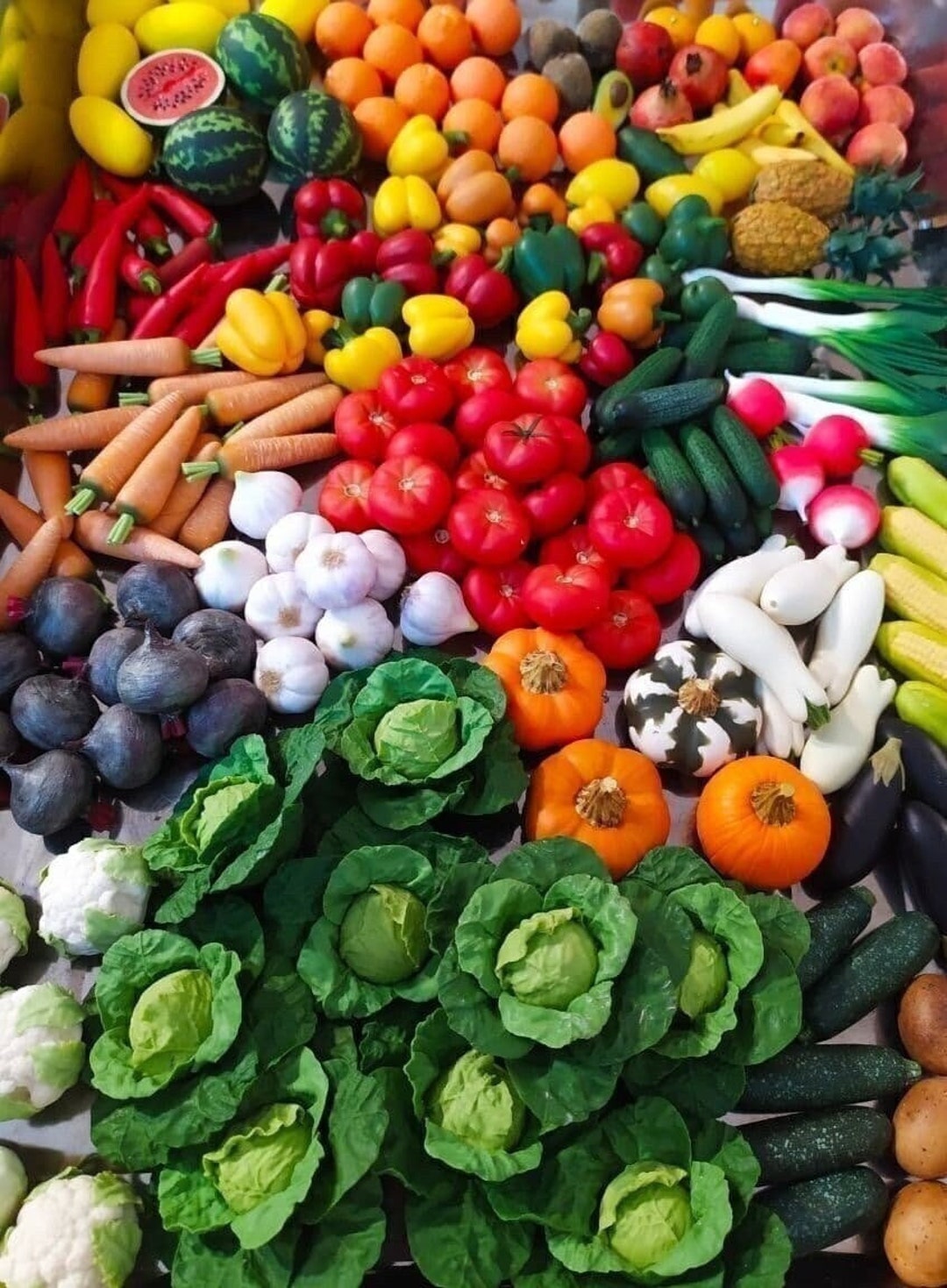 Miniature Vegetables, 1:6 Scale Doll Food, Miniature Food, Dollhouse ...