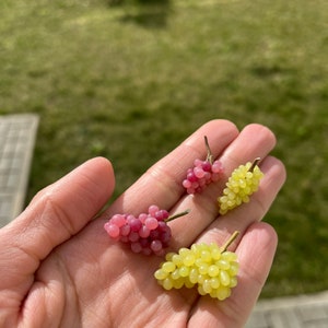 Miniature Fruit, 1/6 Scale Doll Food, Grape 1/12 1/6, Miniature Food ...
