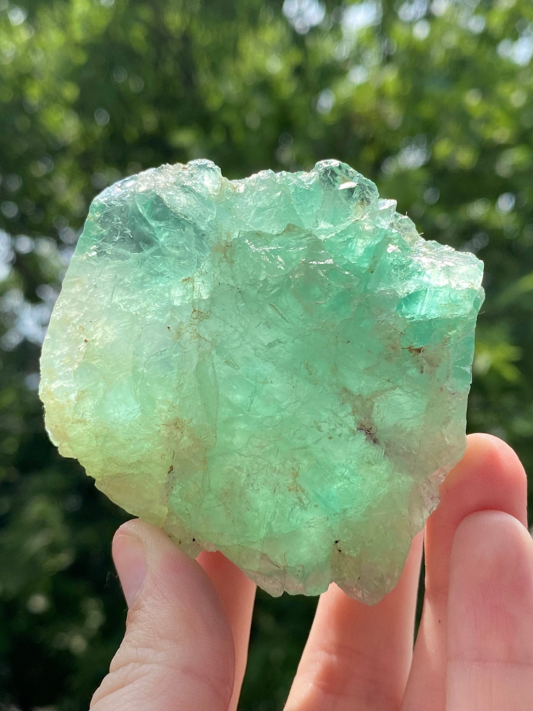 Bright Green Fluorite CHUNK From Erongo Mountains, Namibia, UV Reactive ...