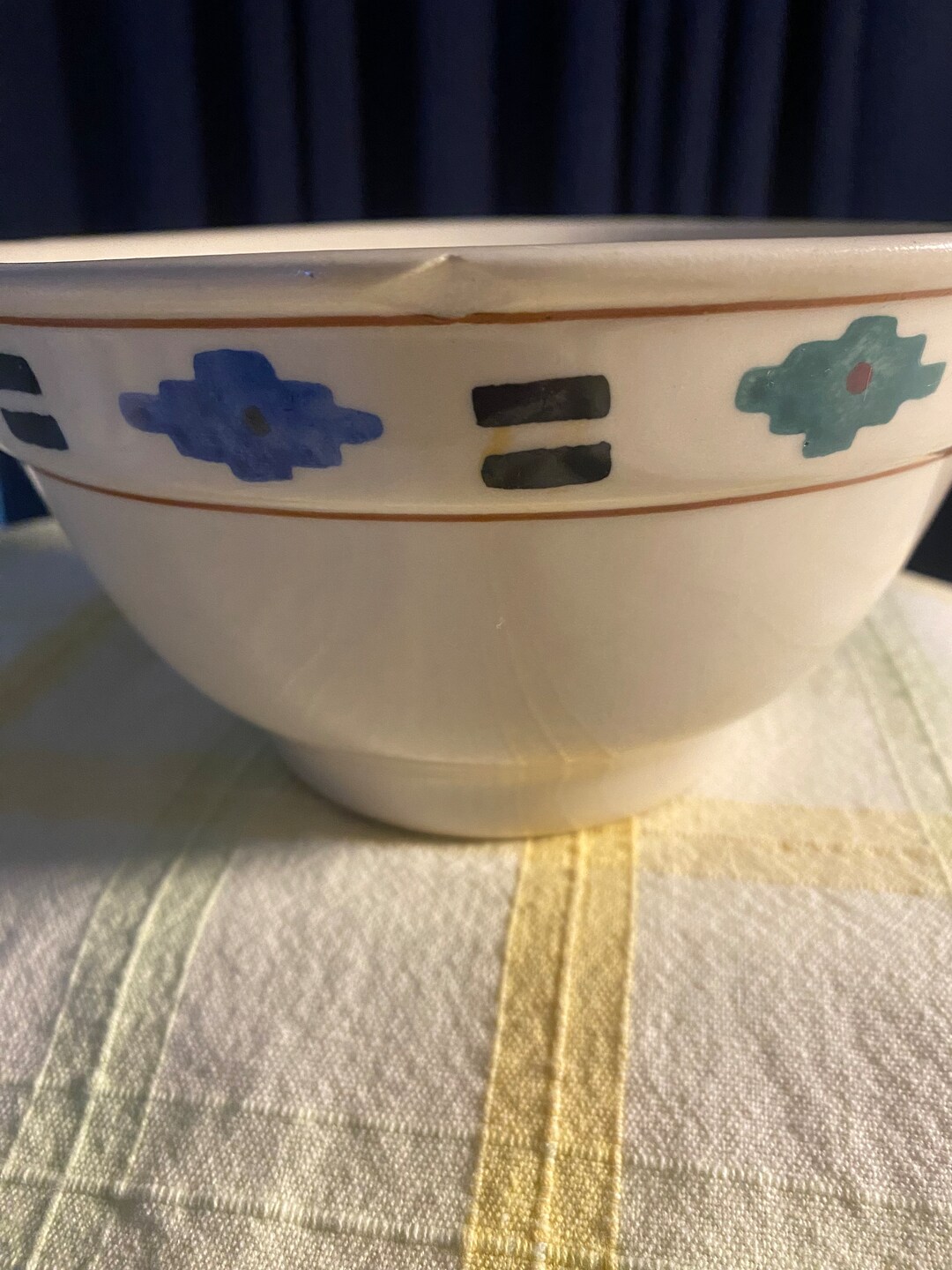 Hartstone Pottery Cheyenne Pattern Handmade and Handpainted Serving ...