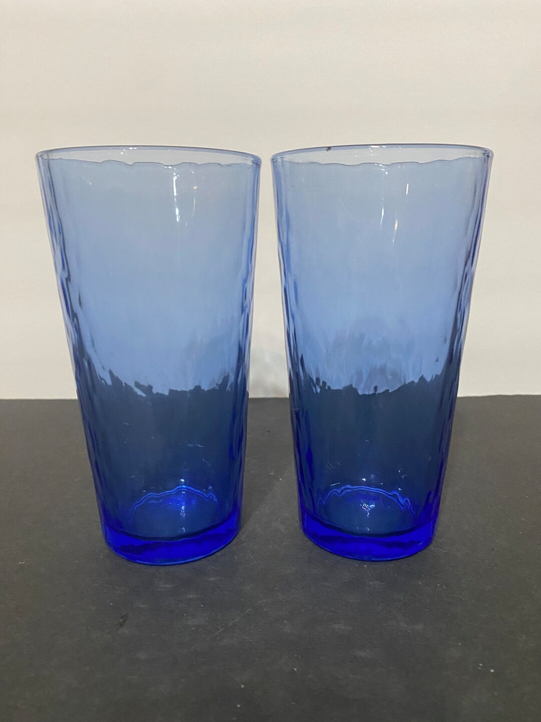 Libbey Cobalt Blue Honeycomb Large 18-ounce Tumblers Coolers - Etsy