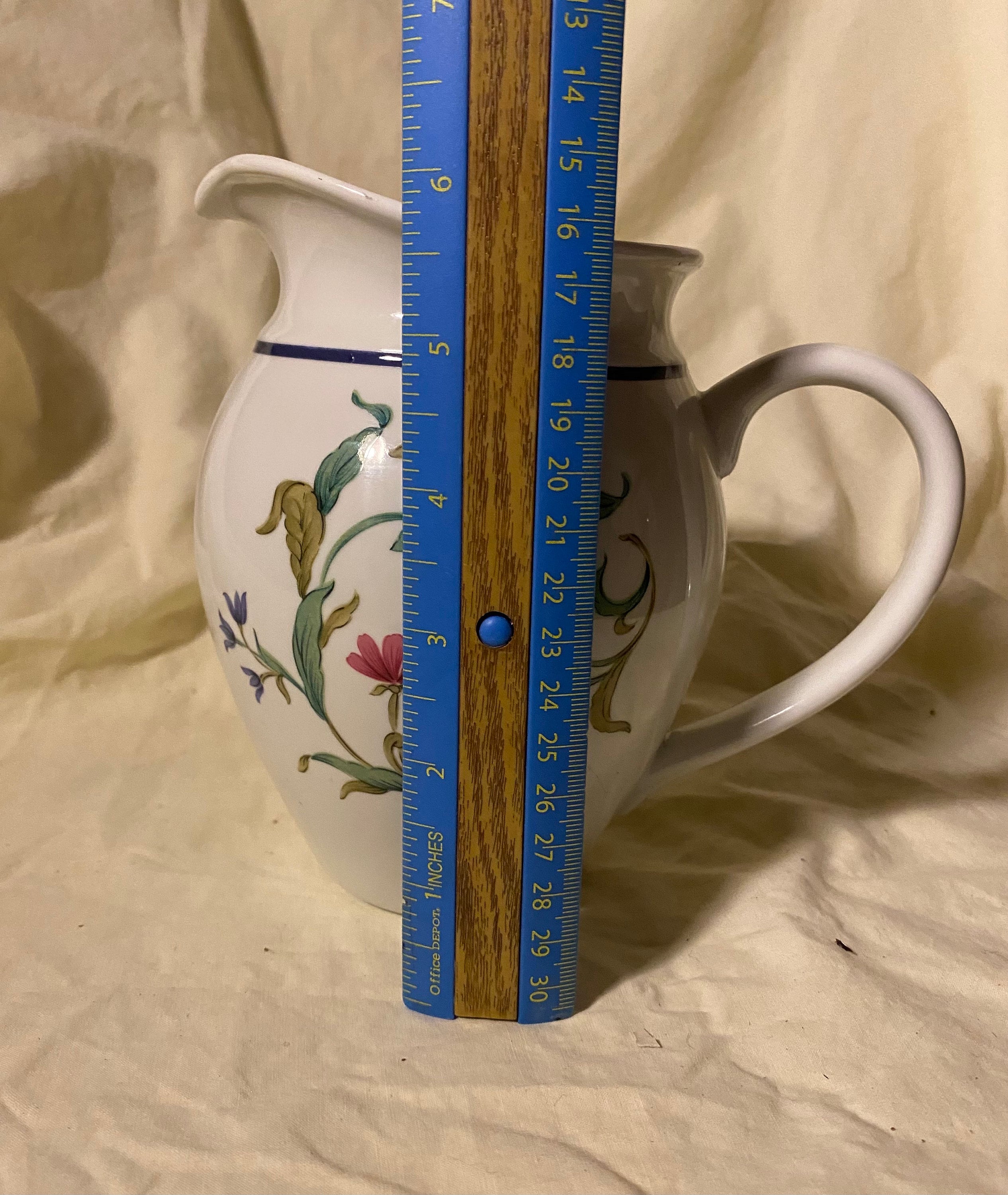 Lenox Rose Garden Small China Pitcher Hand Painted - Etsy