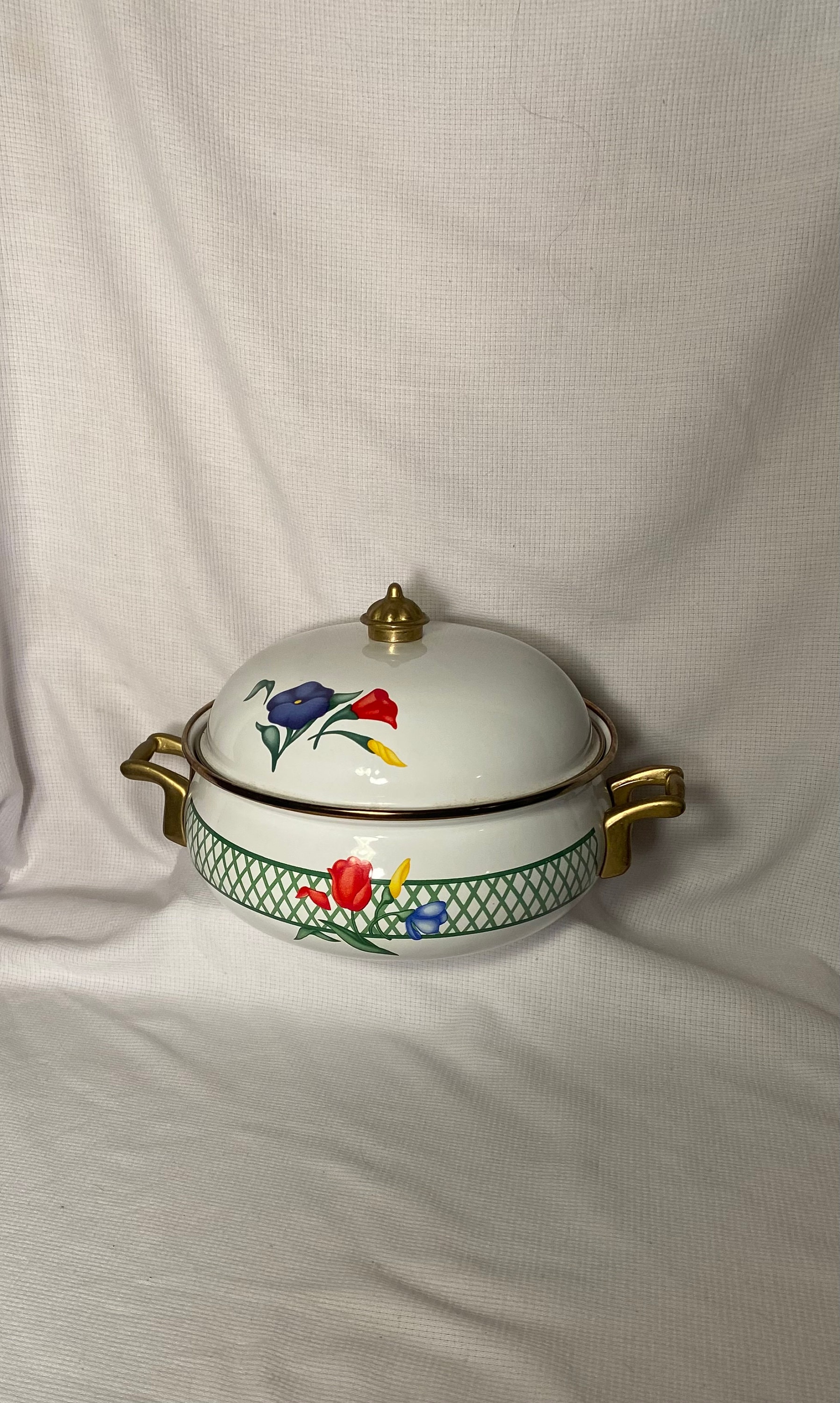 Regency Club 3-quart Covered Enamelware Casserole With Lid - Etsy