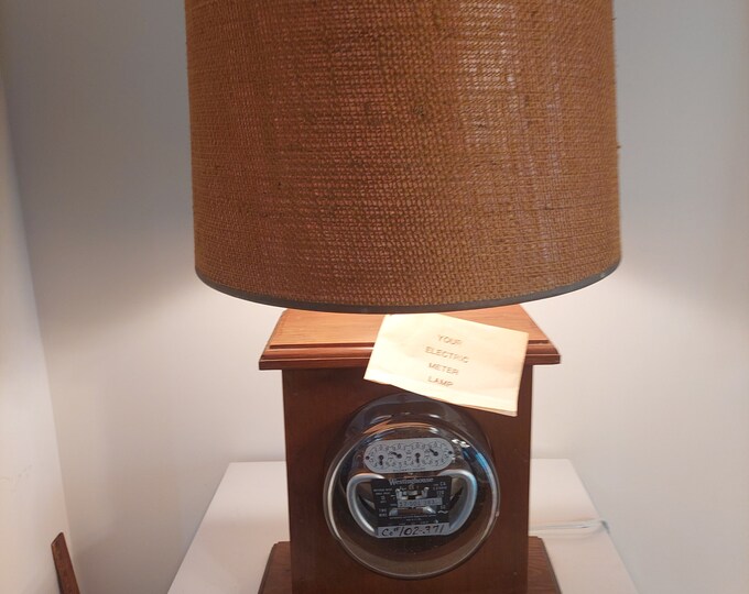 Vintage Meter Lamp With Working Westinghouse Meter - Etsy